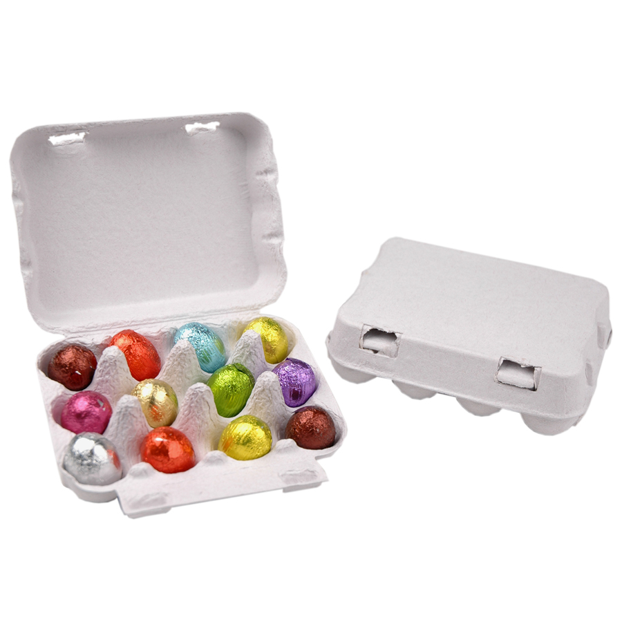 Kartonnen eierdoos 12 eitjes met etiket of banderol | 5345