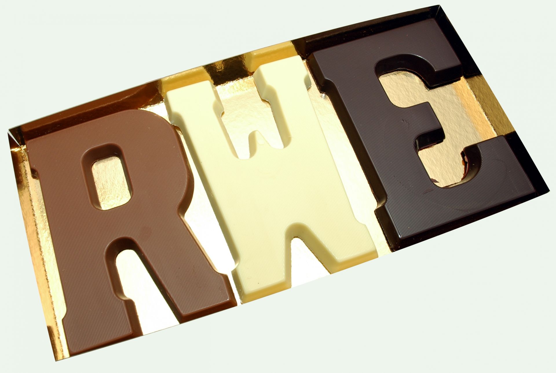 3 Chocoladeletters in geschenkdoos