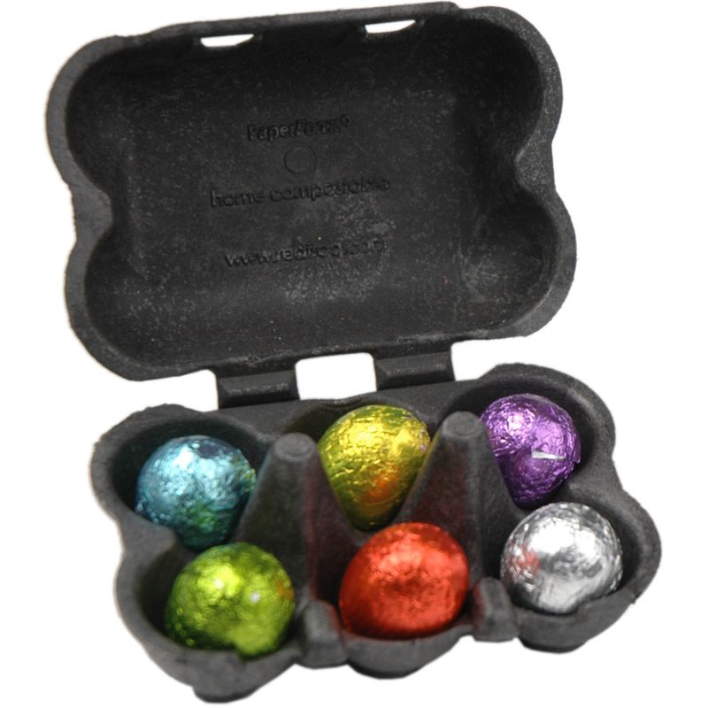 Biologische eierdoos groen - LogoChoc