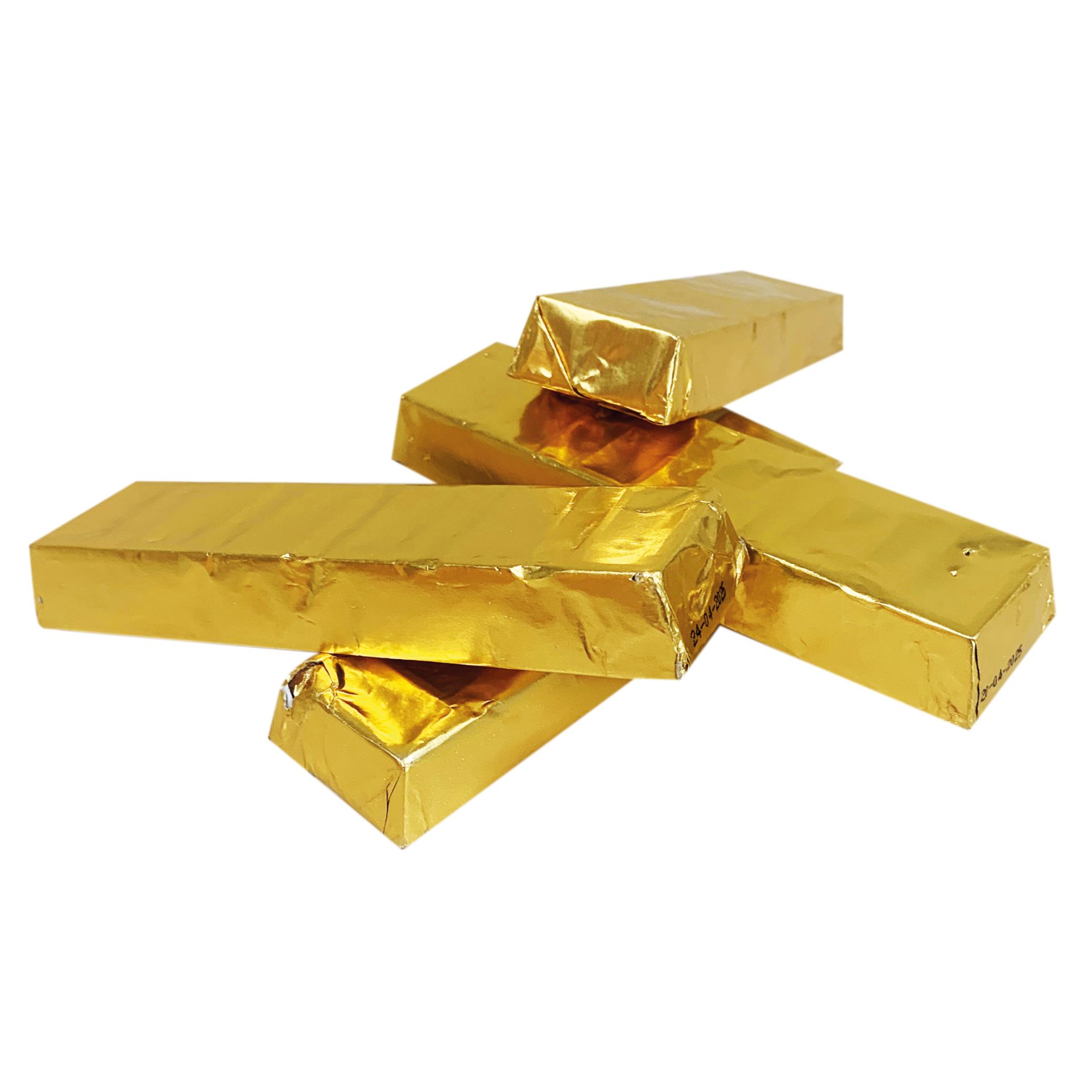 Chocolade goudstaaf met praline vulling - inclusief banderol