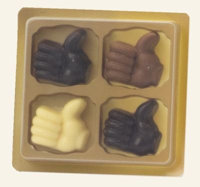 Doosje met 4 Like duimpjes